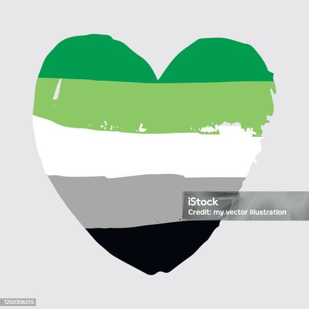 Tangan Ditarik Aromantik Lgbt Hati Pada Latar Belakang Putih Konsep Hak