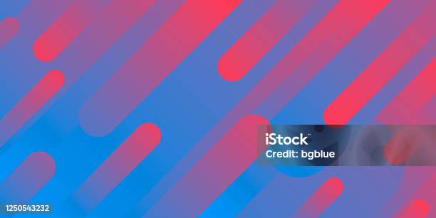 Desain Abstrak Dengan Bentuk Geometris Trendy Blue Gradient Ilustrasi