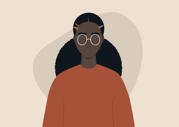 24 600 Afro Hairstyle Gaya Rambut Ilustrasi Foto Stok Potret