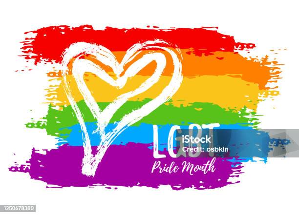 Hand Draw Lgbt Pride With Rainbow Stock Illustration Download Image