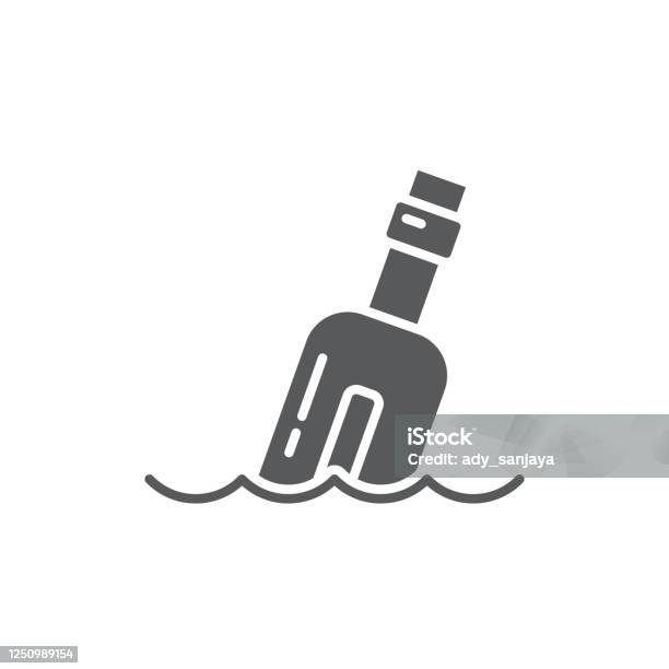 Ilustración de Mensaje En El Símbolo Del Icono Vectorial De La Botella ... Ilustración de Mensaje En El Símbolo Del Icono Vectorial De La Botella ...