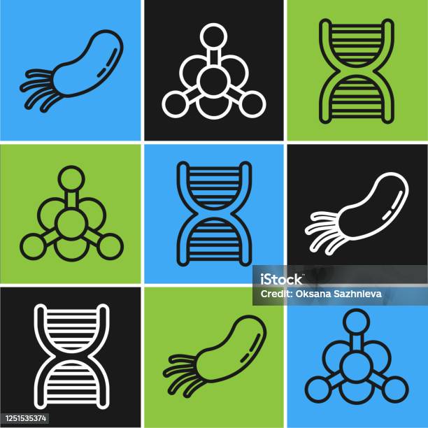 Atur Bakteri Garis Simbol Dna Dan Ikon Bakteri Vektor Ilustrasi Stok ... Atur Bakteri Garis Simbol Dna Dan Ikon Bakteri Vektor Ilustrasi Stok ...
