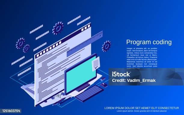 Konsep Vektor Pengkodean Program Ilustrasi Stok Unduh Gambar Sekarang