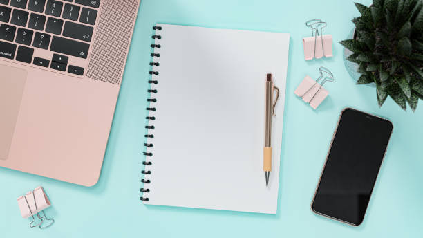 Free Stock Photo of Smartphone on top of a spiral notebook | Download ...