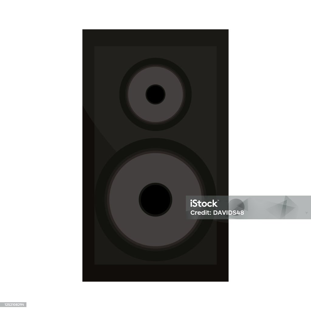 Isolated Sound System Speaker Stock Illustration Download Image Now