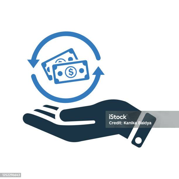 Ilustración De Icono De Intercambio De Dinero Rápido Gráficos