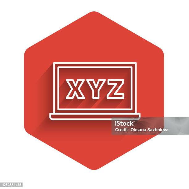 Sistem Koordinat Xyz Garis Putih Pada Ikon Papan Tulis Terisolasi