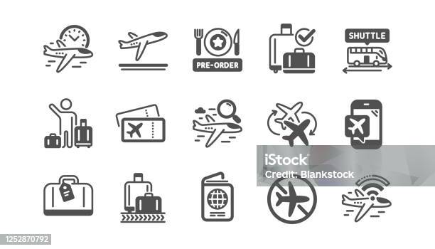 Ikon Bandara Diatur Boarding Pass Klaim Bagasi Keberangkatan Vektor ... Ikon Bandara Diatur Boarding Pass Klaim Bagasi Keberangkatan Vektor ...