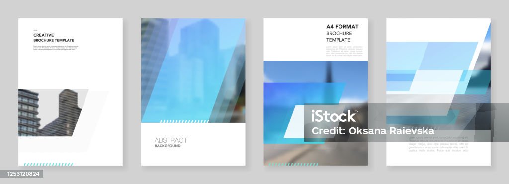 A4 Brochure Layout Di Copertine Modelli Di Design Per Volantino