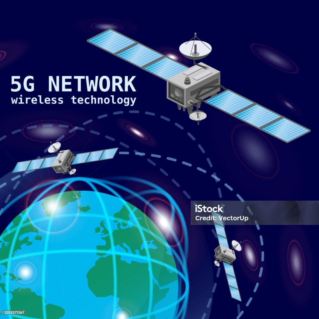 Komunikasi Satelit Jaringan Internet 5g Global Satelit Terbang Orbital ... Komunikasi Satelit Jaringan Internet 5g Global Satelit Terbang Orbital ...