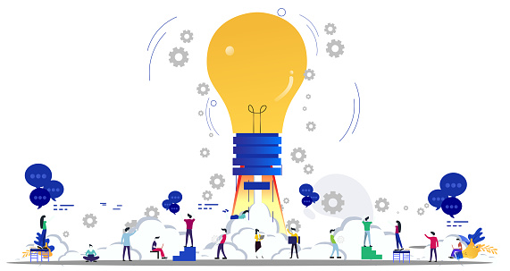 Pengusaha Dan Kelompok Lady Brainstorming Bekerja Untuk Startup Sukses ... Pengusaha Dan Kelompok Lady Brainstorming Bekerja Untuk Startup Sukses ...