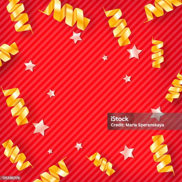 Latar Belakang Dengan Bintang Dan Confetti Lucu Ilustrasi Stok Unduh