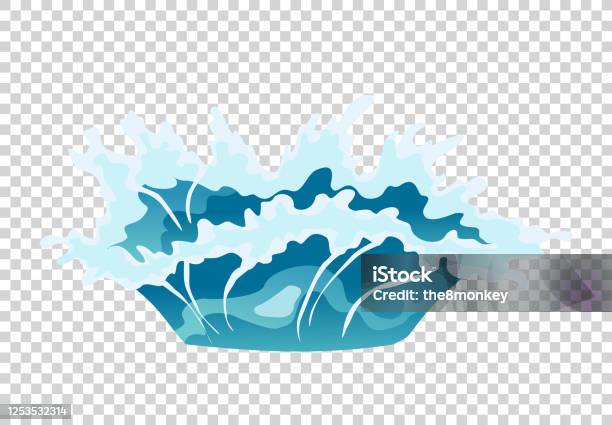 Éclaboussure Deau De Cadre Vectoriel Pour Lanimation De Jeu Explosion