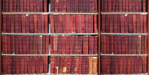 Free picture: Close-up of bookshelves with old books in university library
