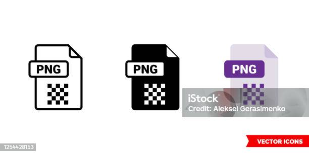 Ikon File Png Dari 3 Jenis Simbol Tanda Vektor Terisolasi Ilustrasi