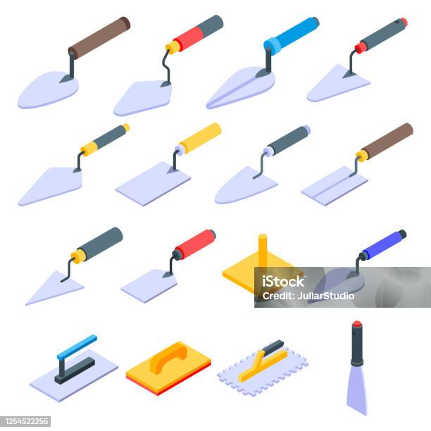 Ikon Trowel Diatur Gaya Isometrik Ilustrasi Stok - Unduh Gambar ... Ikon Trowel Diatur Gaya Isometrik Ilustrasi Stok - Unduh Gambar ...