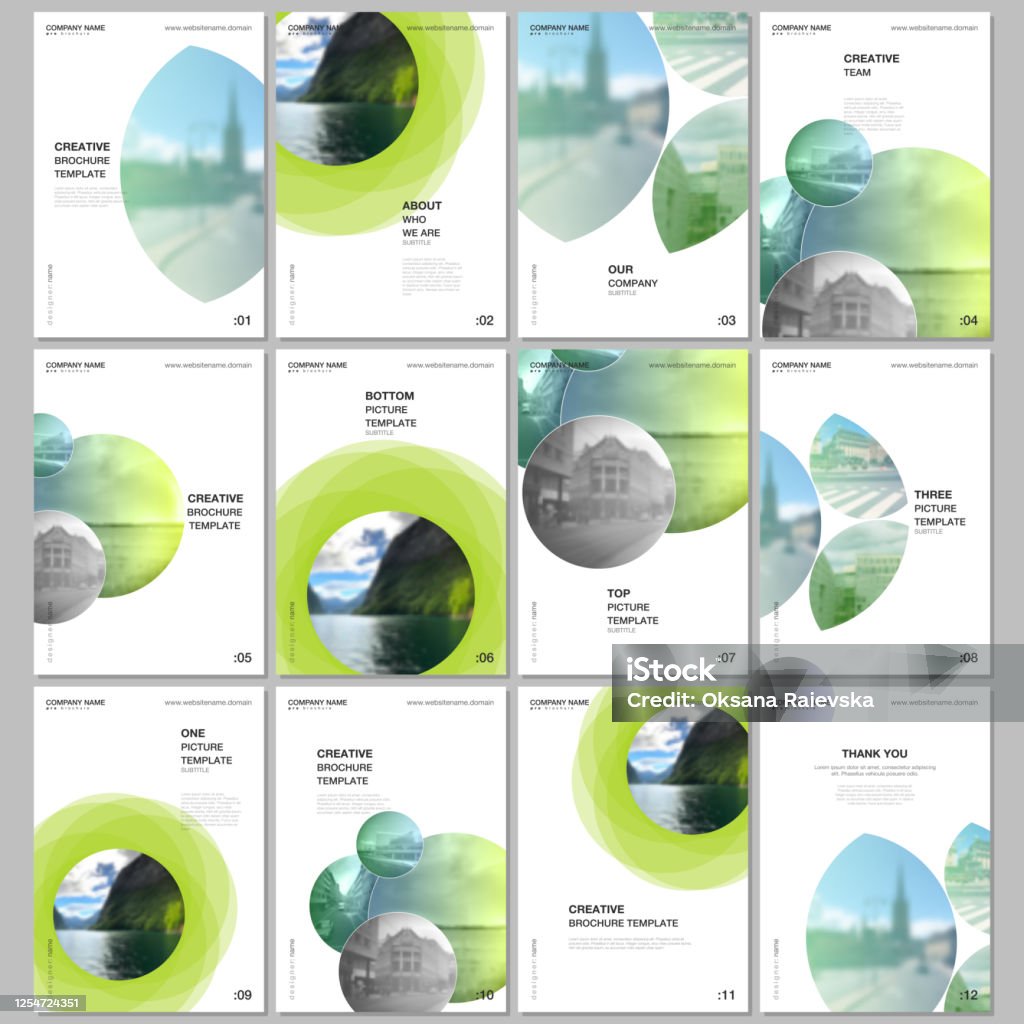 Layout Di Brochure A4 Di Modelli Di Copertine Per Volantino Volantino