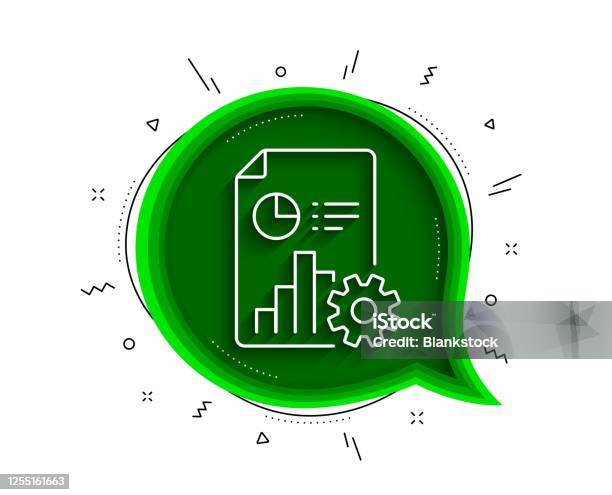 Report Line Icon Column Graph Pie Chart Sign Vector Stock Illustration Download Image Now Istock