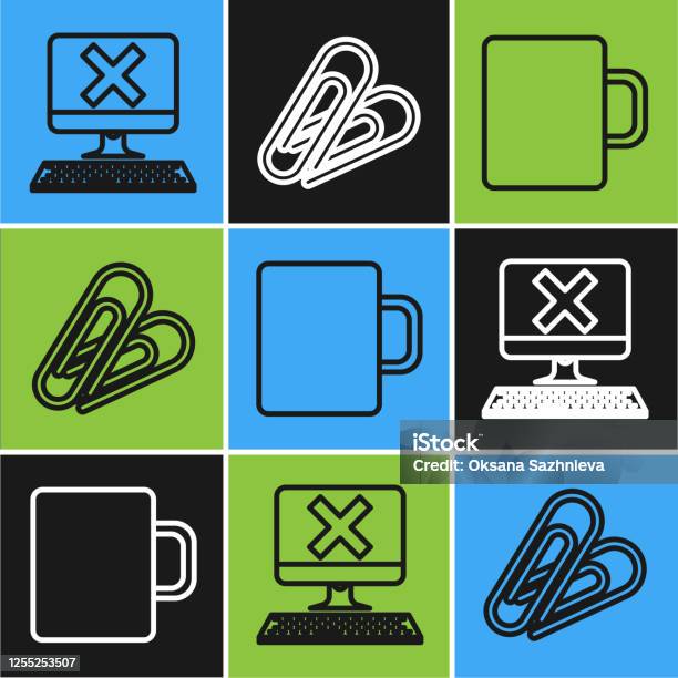 Atur Garis Komputer Dengan Keyboard Dan Tanda X Cangkir Kopi Dan Ikon ... Atur Garis Komputer Dengan Keyboard Dan Tanda X Cangkir Kopi Dan Ikon ...