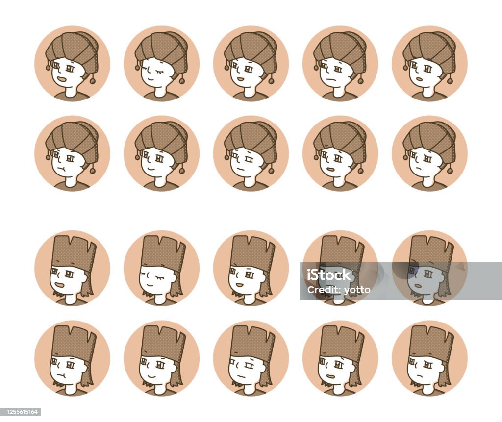 People Profile Icon Expression Variation 1 Stock Illustration ... People Profile Icon Expression Variation 1 Stock Illustration ...