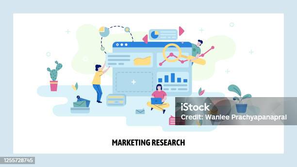 Ilustrasi Konsep Riset Pasar Pengembangan Dan Strategi Bisnis Analisis