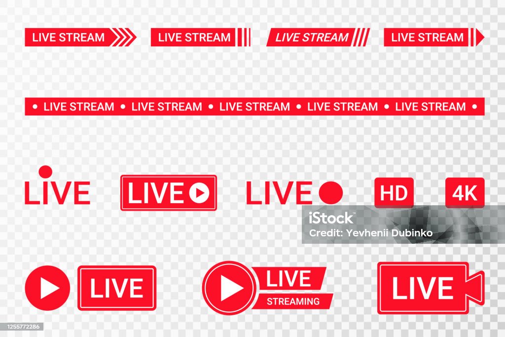 Kumpulan Ikon Live Streaming Simbol Merah Dan Tombol Streaming Langsung ... Kumpulan Ikon Live Streaming Simbol Merah Dan Tombol Streaming Langsung ...