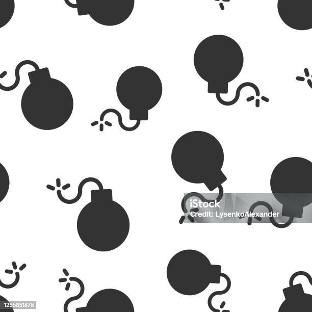 Icône De Bombe Dans Le Modèle Plat Illustration Vectorielle De Dynamite