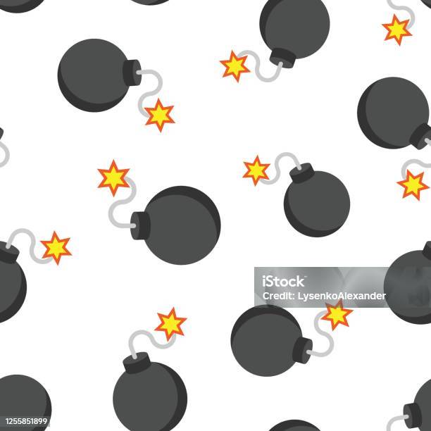 Icône De Bombe Dans Le Modèle Plat Illustration Vectorielle De Dynamite