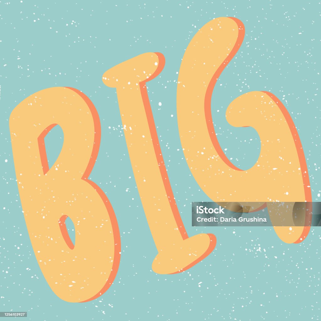 Big Sticker For Social Media Content Vector Hand Drawn Illustration