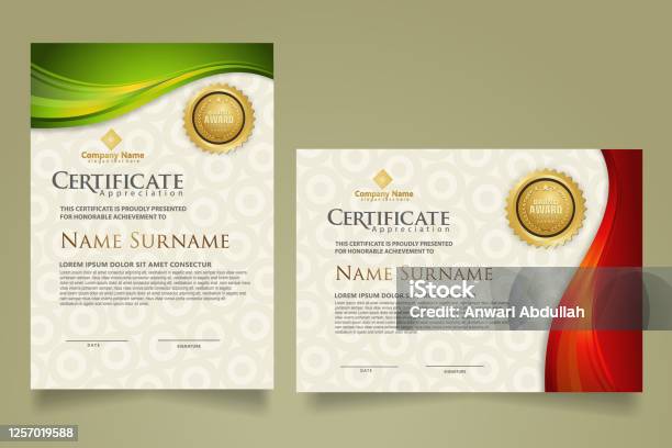Définir Le Modèle De Certificat Vertical Et Horizontal Avec Lornement