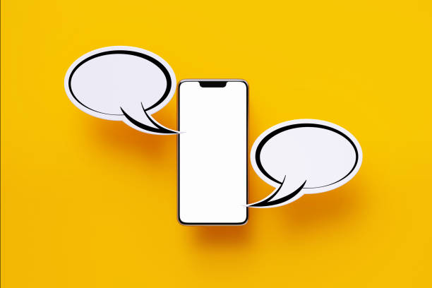 Free Stock Photo of Speech bubbles over smartphone | Download Free ...