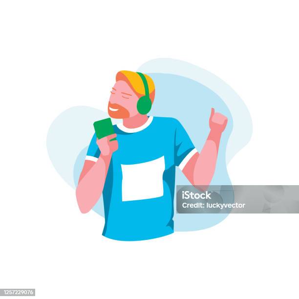 Anak Muda Mendengarkan Musik Dengan Headphone Ilustrasi Stok - Unduh ... Anak Muda Mendengarkan Musik Dengan Headphone Ilustrasi Stok - Unduh ...