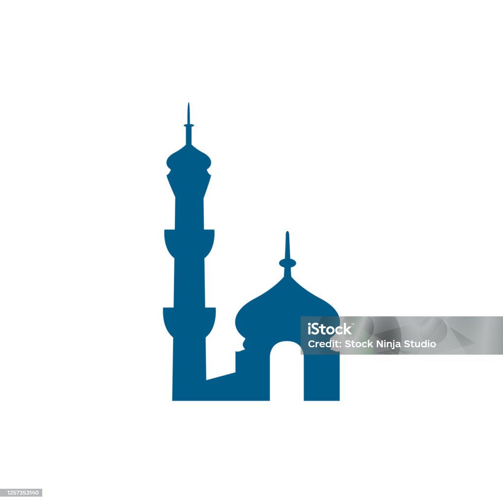 Moschee Blaue Ikone Auf Weißem Hintergrund Blaue Flache Stil Vektor ... Moschee Blaue Ikone Auf Weißem Hintergrund Blaue Flache Stil Vektor ...