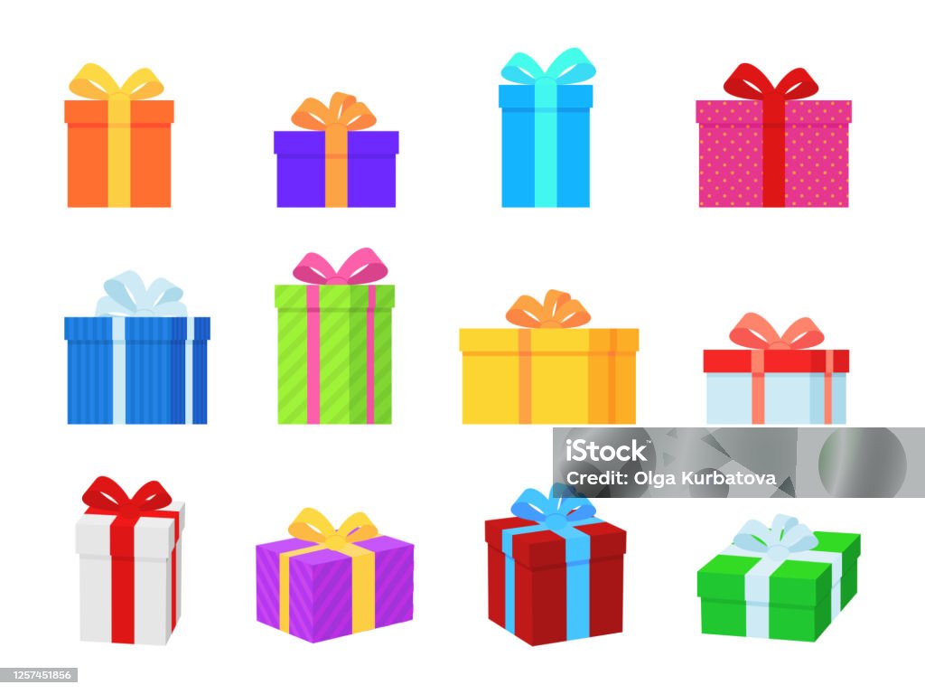 Kotak Hadiah Kotak Hadiah Berwarnawarni Dengan Pita Dan Busur Cerah ... Kotak Hadiah Kotak Hadiah Berwarnawarni Dengan Pita Dan Busur Cerah ...