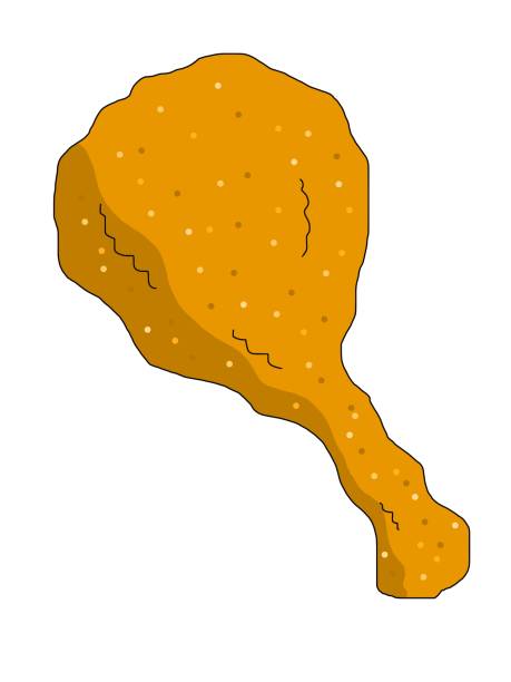 580 Poulet Frit Croustillant Stock Illustrations Graphiques