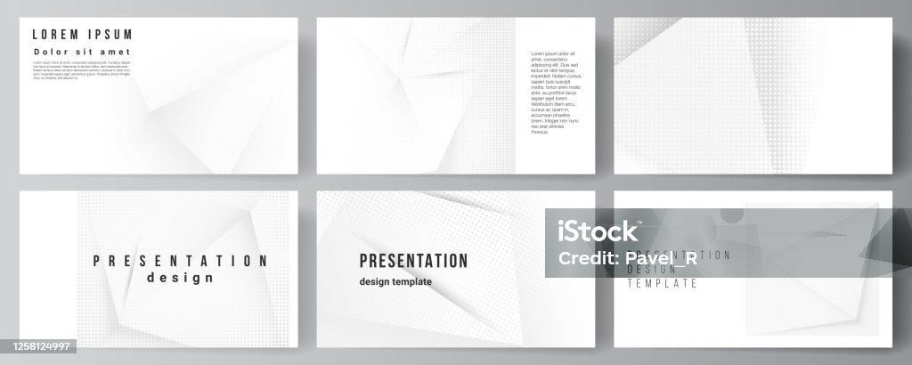 Tata Letak Vektor Template Desain Slide Presentasi Templat Multiguna