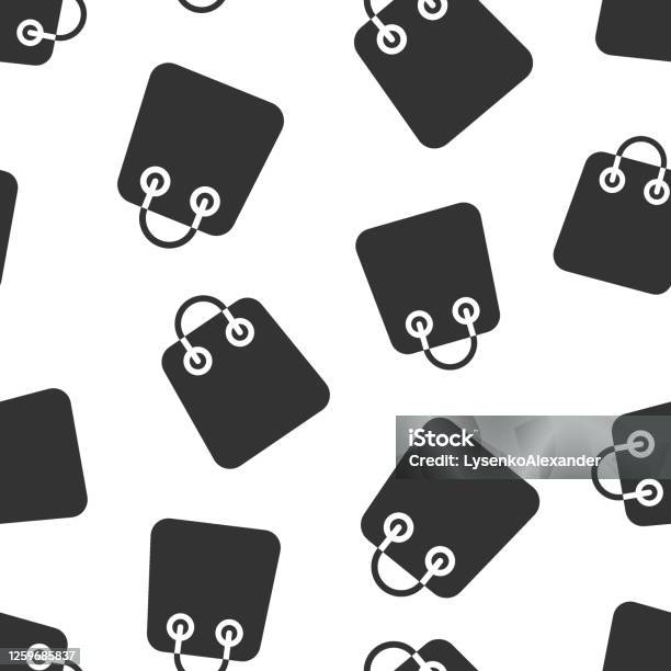 Icône De Sac Dachat Dans Le Modèle Plat Illustration De Vecteur De
