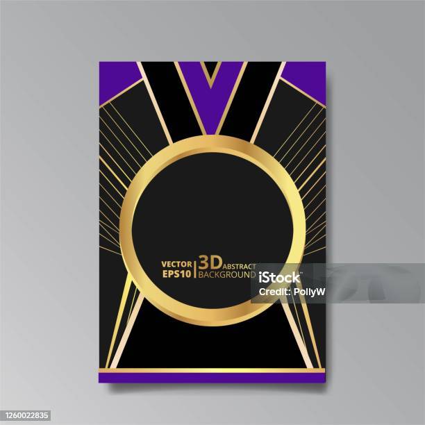 Kekacauan Geometris Abstrak Mencakup Desain Template Gradien Mengkilap