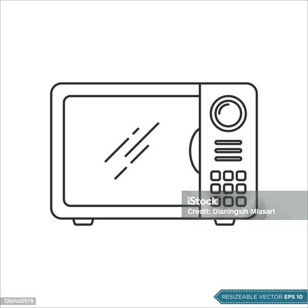 Conception Dillustration De Modèle Vectoriel Dicône De Microondes