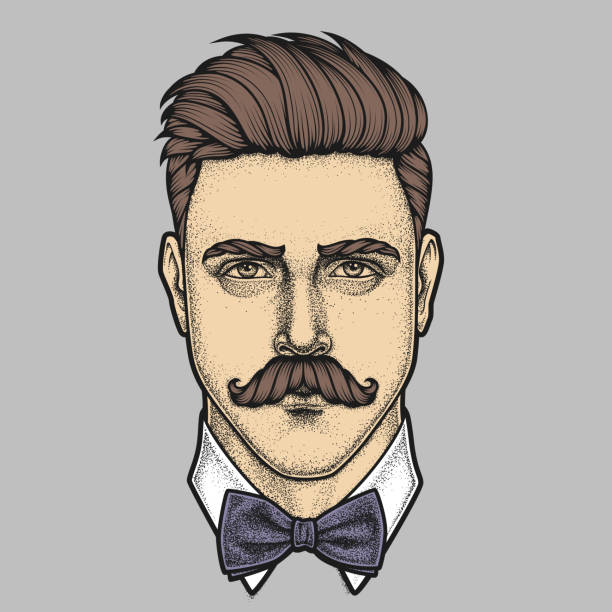 980 Man Full Hair Stock Illustrations Royalty Free Vector Graphics