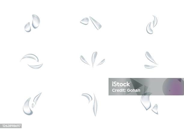 Vecteurs Réalistes De Goutte Deau Isolés Sur Fond Blanc Ep43 Vecteurs