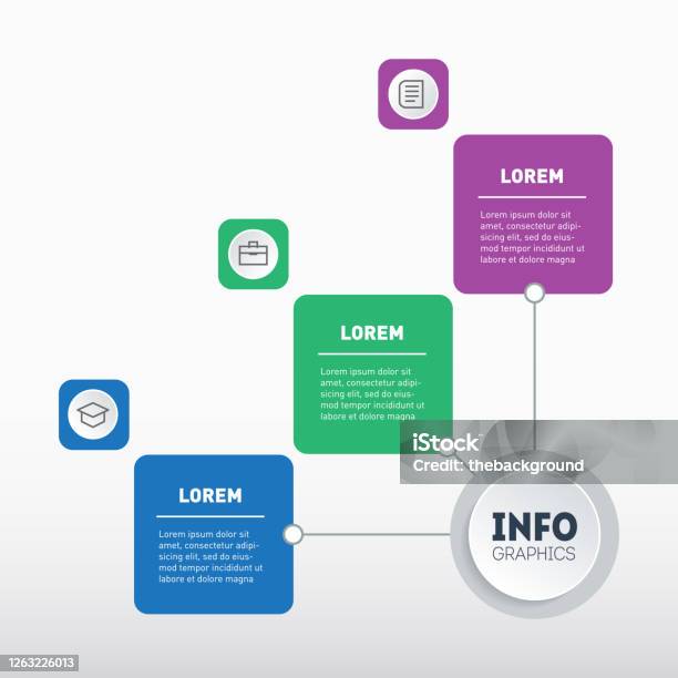 Présentation Daffaires Ou Infographie Avec 3 Options Exemple De