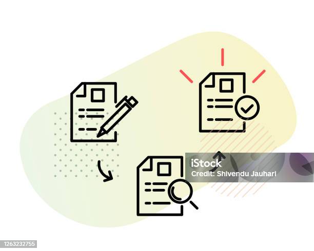 Document Verification Process Icon Stock Illustration - Download Image ... Document Verification Process Icon Stock Illustration - Download Image ...