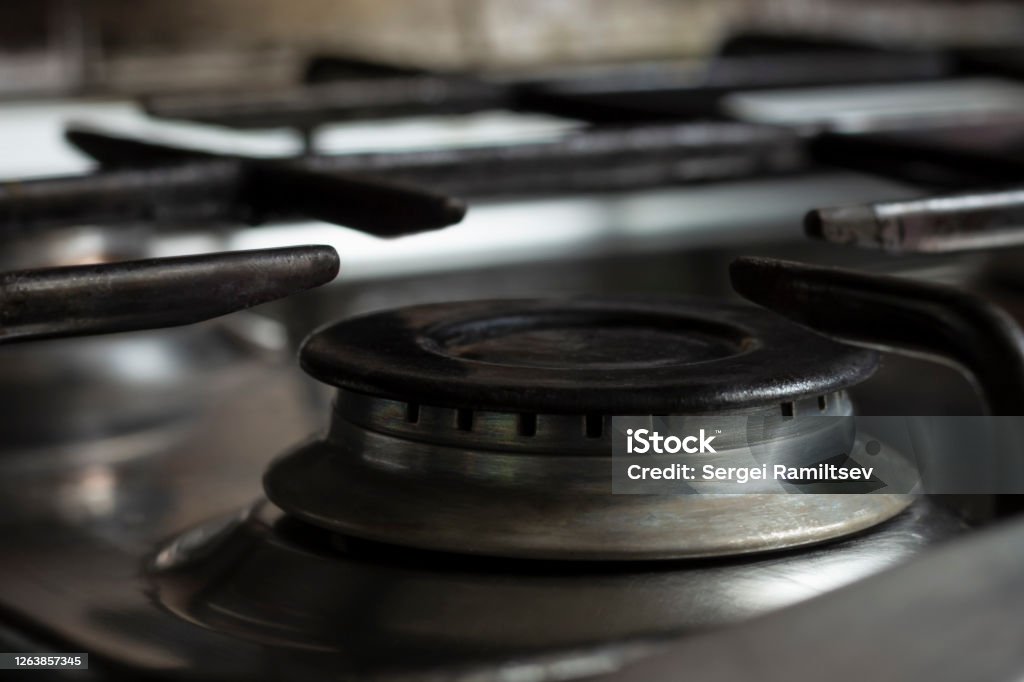 Photo Libre De Droit De Éteint Brûleur À Gaz Sur Le Poêle De La Cuisine