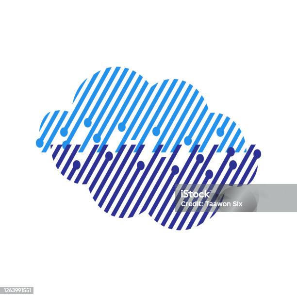 Tanda Desain Logo Awan Teknologi Digital Biru Ilustrasi Vektor ... Tanda Desain Logo Awan Teknologi Digital Biru Ilustrasi Vektor ...