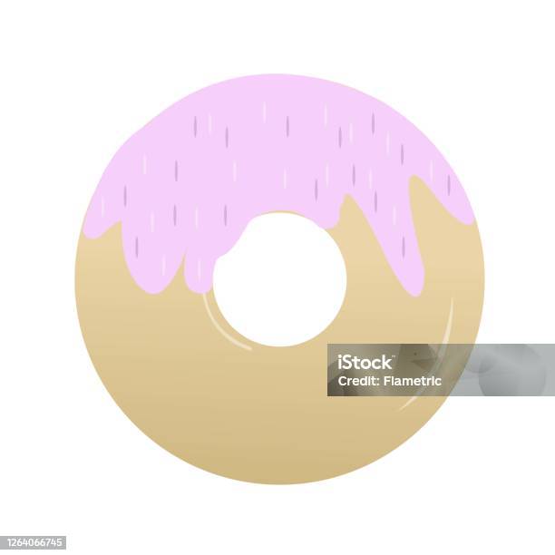 Donat Dengan Krim Donat Merah Muda Dengan Gaya Datar Ilustrasi Stok ... Donat Dengan Krim Donat Merah Muda Dengan Gaya Datar Ilustrasi Stok ...