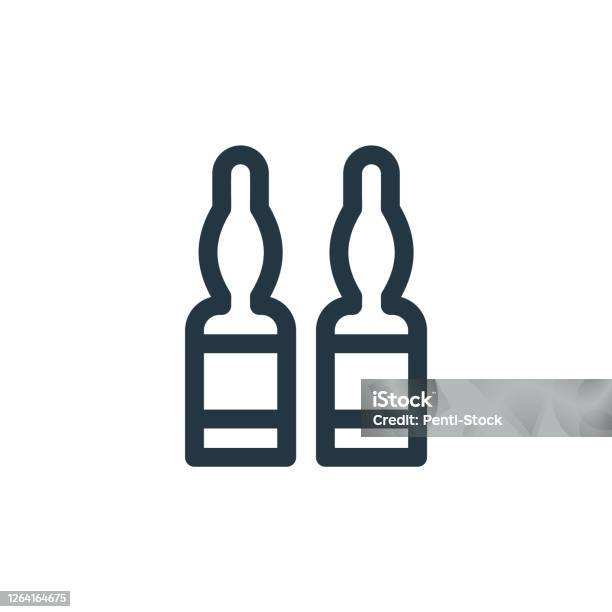 Icône Vectorielle Dampoule Isolée Sur Fond Blanc Contour Icône Dampoule