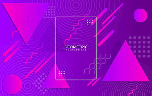 Desain Latar Belakang Bentuk Geometris Abstrak Ilustrasi Stok Unduh