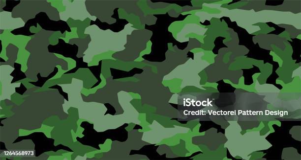Vektor Pola Kulit Tekstur Kamuflase Mulus Untuk Tekstil Militer Dapat