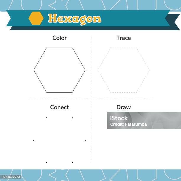 Pelajari Bentuk Dan Angka Geometris Lembar Kerja Prasekolah Atau Taman